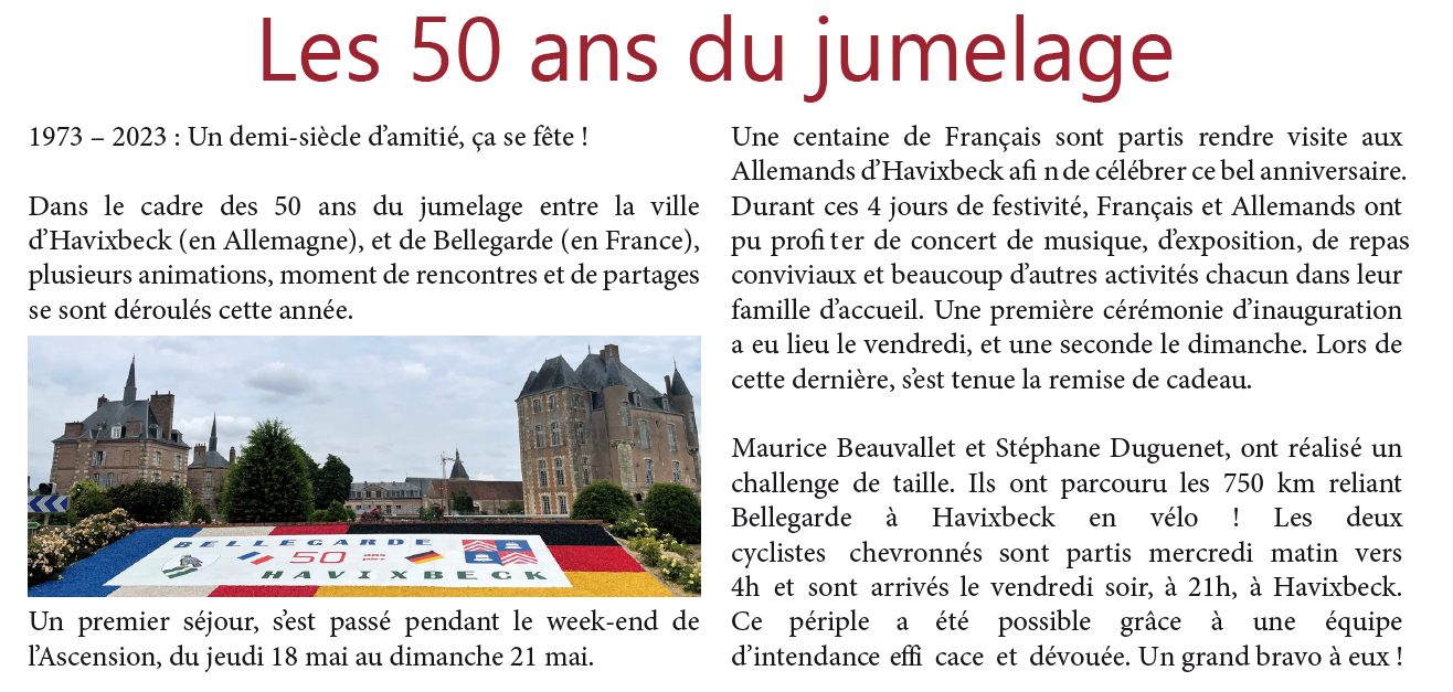 Comité de Jumelage | Mairie de Bellegarde